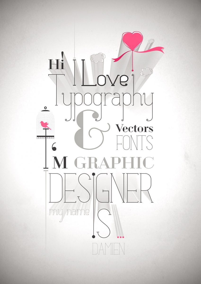 Typographies vectorielles » Composition graphique 3D avec Illustrator