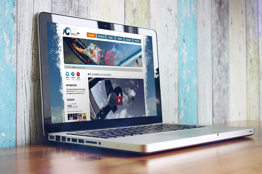 Intégration HTML et CSS de la maquette Web d'un site vitrine