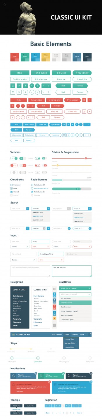 Classic UI Kit - Un kit d'interface utilisateur de qualité