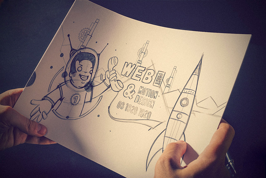 Animation rétro » Illustration et animation dans Photoshop et After Effects